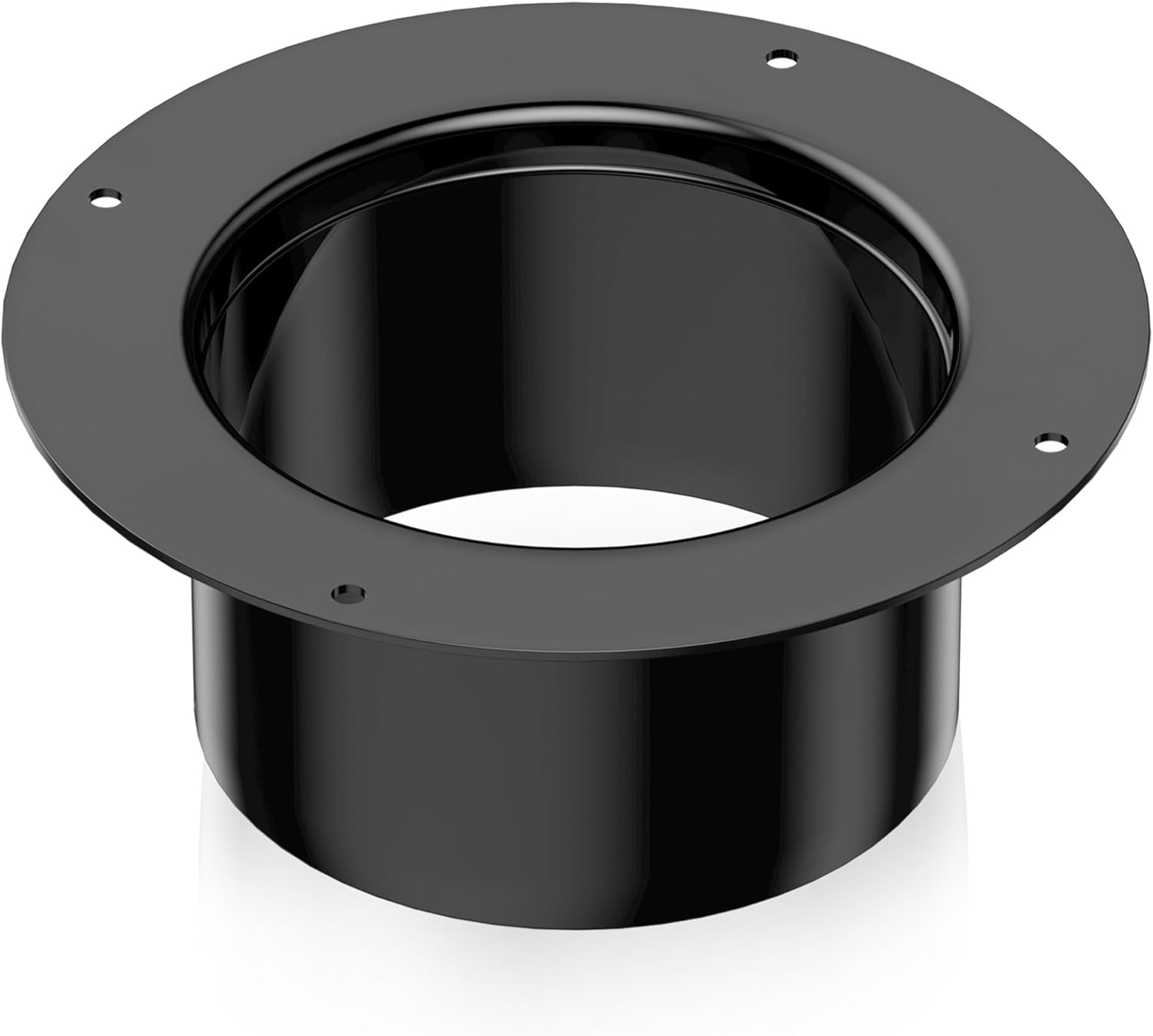 6 Inch Plastic Pipe Flange for Heating and Cooling Systems – Black