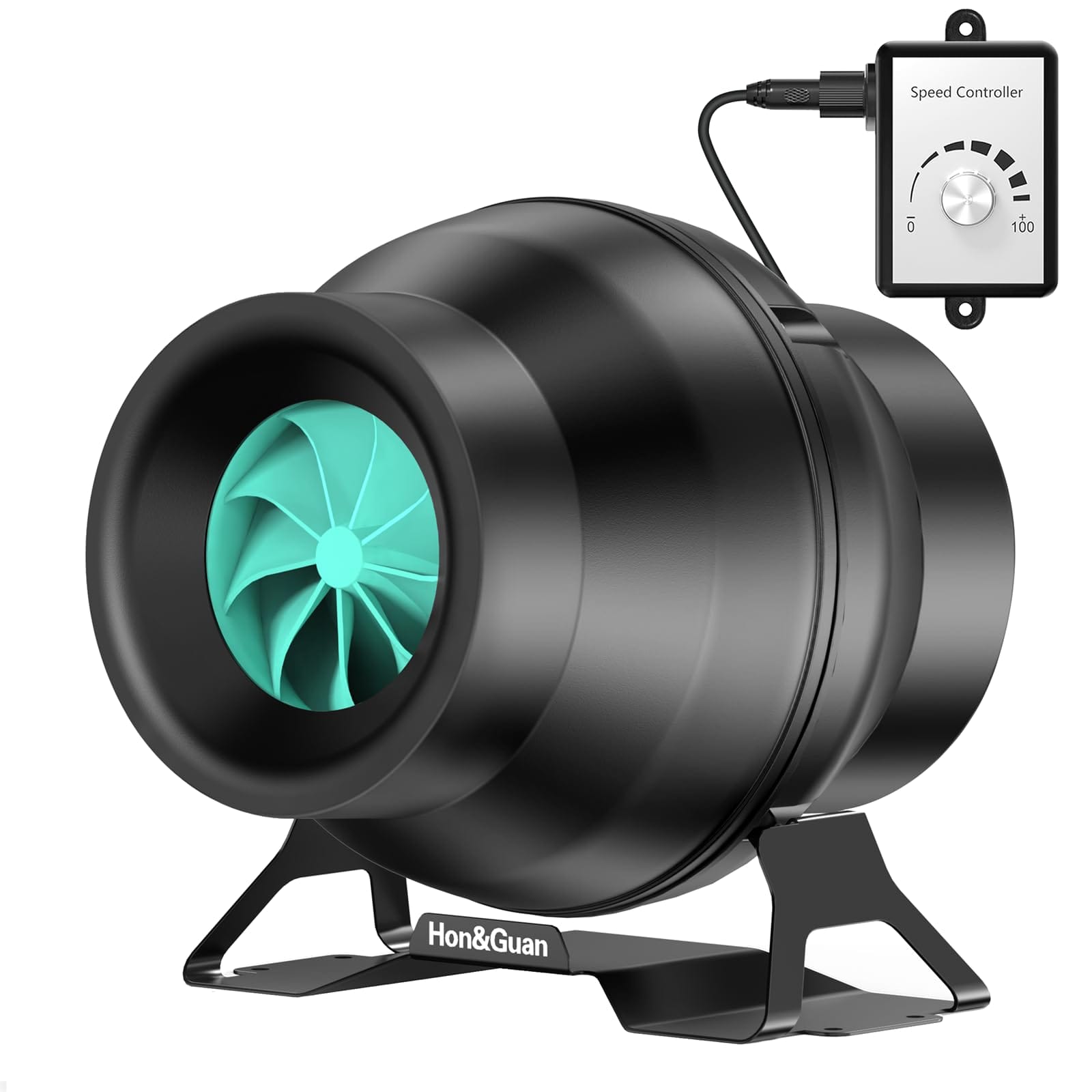 4 Inch Inline Fan - 146 CFM & Quiet with EC Motor for Grow Tent